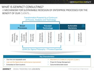 Genpact consulting services. Are you ready to be disrupted? | PDF