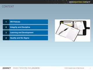 Genpact – Key Policies and Practices | PPTX