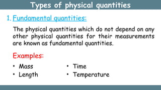 GENERAL PHYSICS 1 - Measurements and Units | PPTX