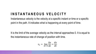 GEN PHYSICS 1 WEEK 2 KINEMATICS IN ONE DIMENSION.pptx