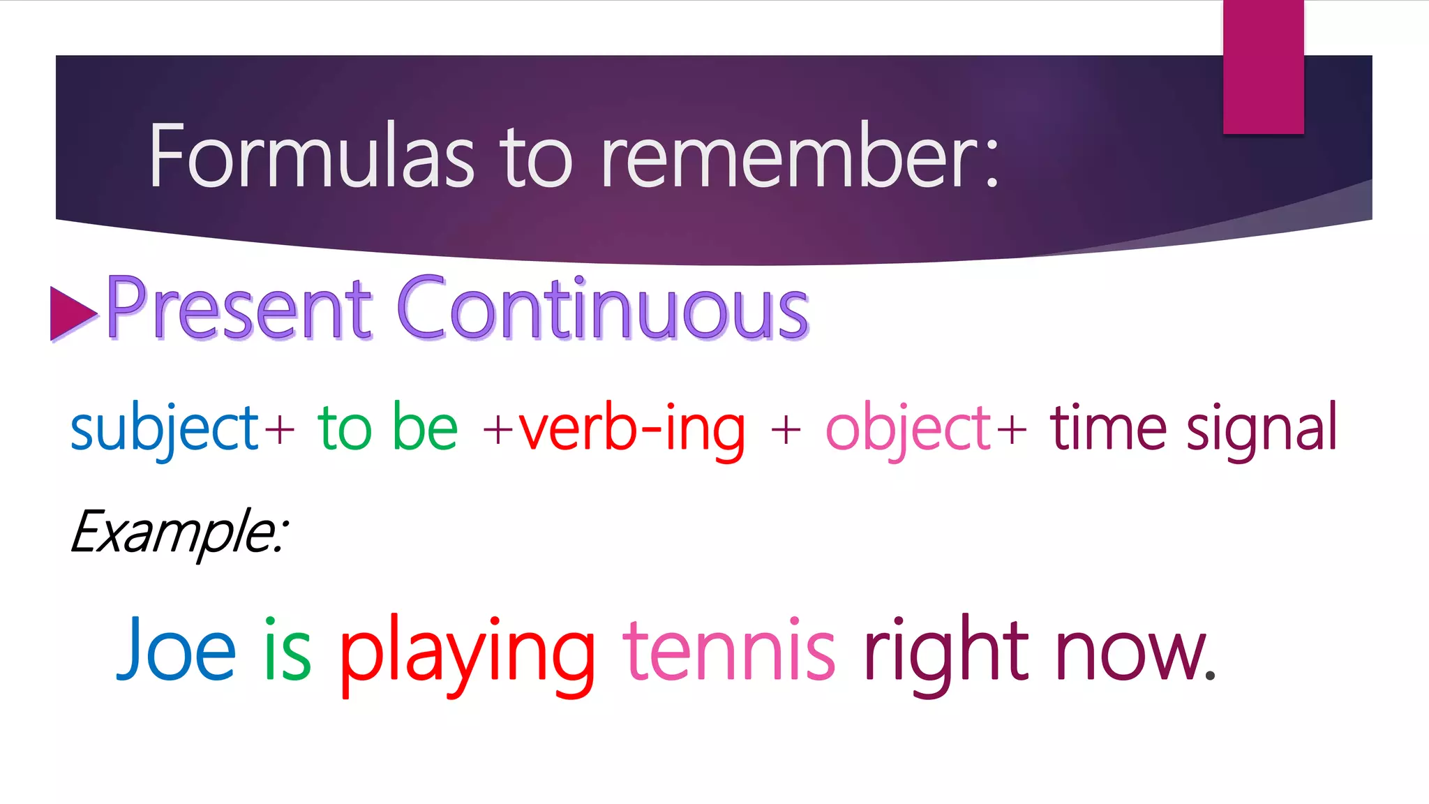Simple Present VS Present Continuous Tense | PPTX