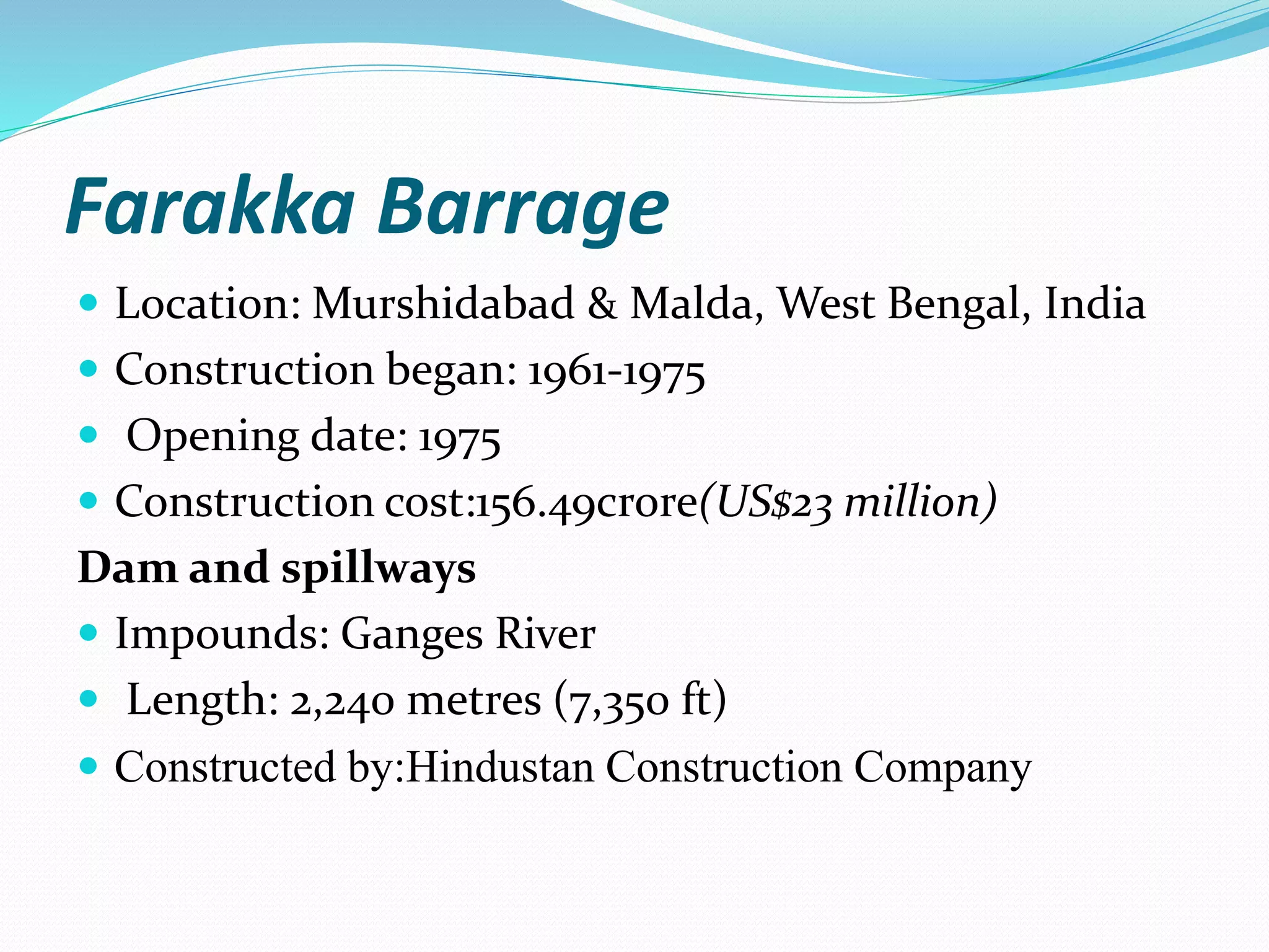 farakka barrage | PPTX