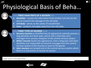 Physiological Basis of Behavior | PPTX