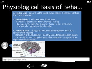 Physiological Basis of Behavior | PPTX