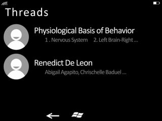 Physiological Basis of Behavior | PPT