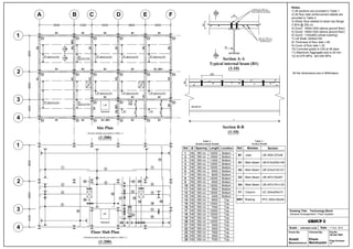 Genral arrangement of 2 floor building + RC floor system | PPT