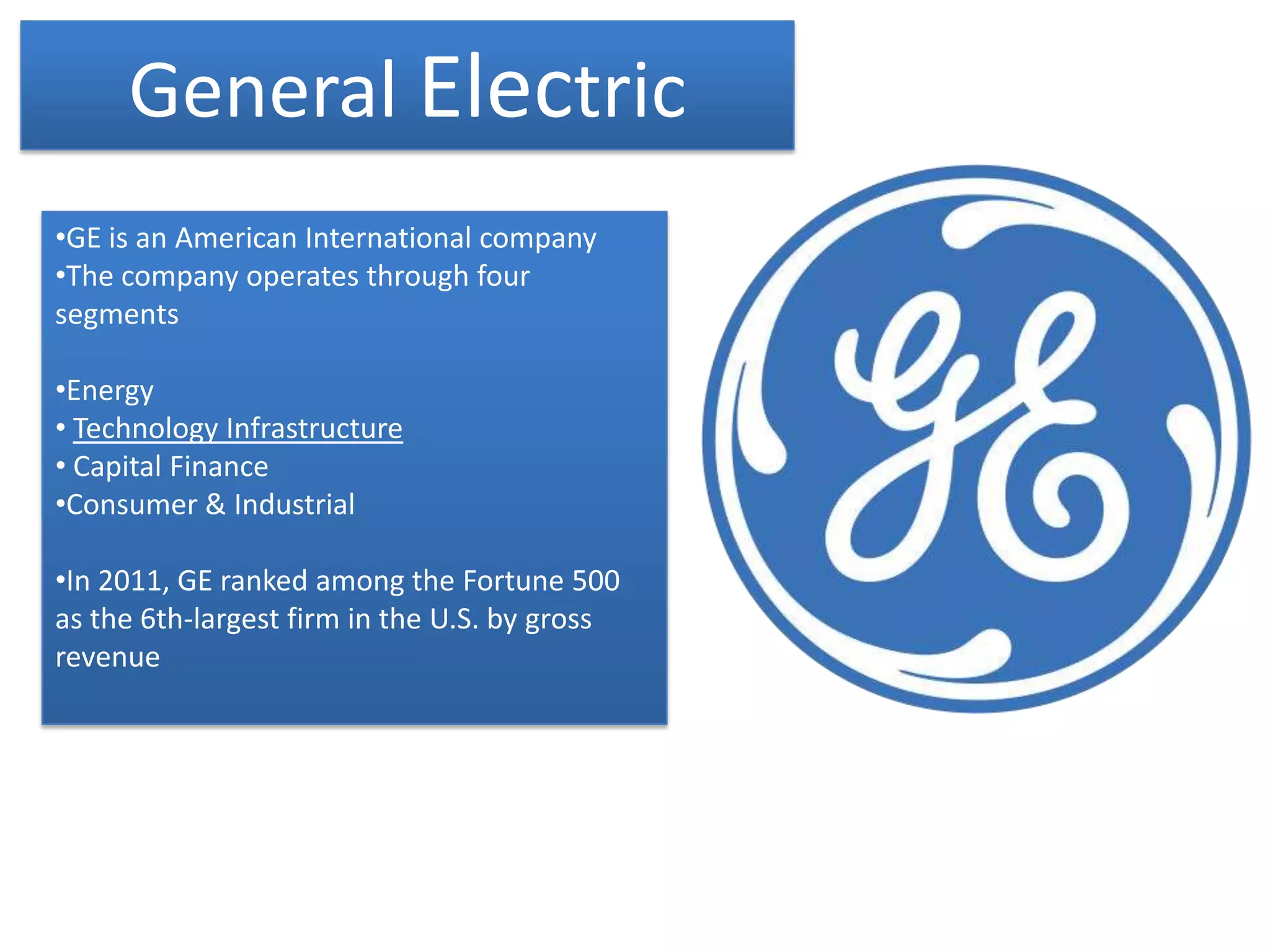 General electric Case Study | PPTX