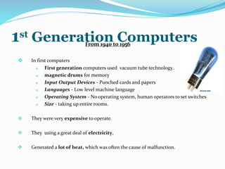 Genration of computers | PPTX