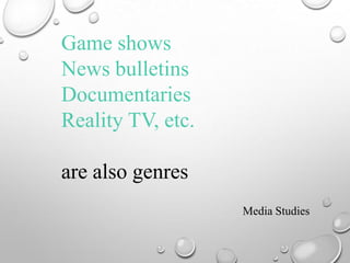 Introduction to Genre | PPT