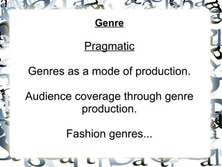 Genre | PPT