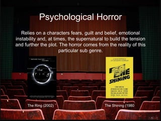 Genre Presentation: Horror and Trailers | PPTX