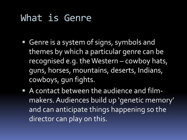Genre | PPT
