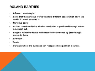 Narrative Theorist Genre | PPT