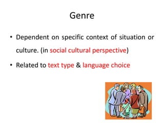 Language and culture - Genre | PPT