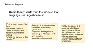 Genre based approach | PPTX