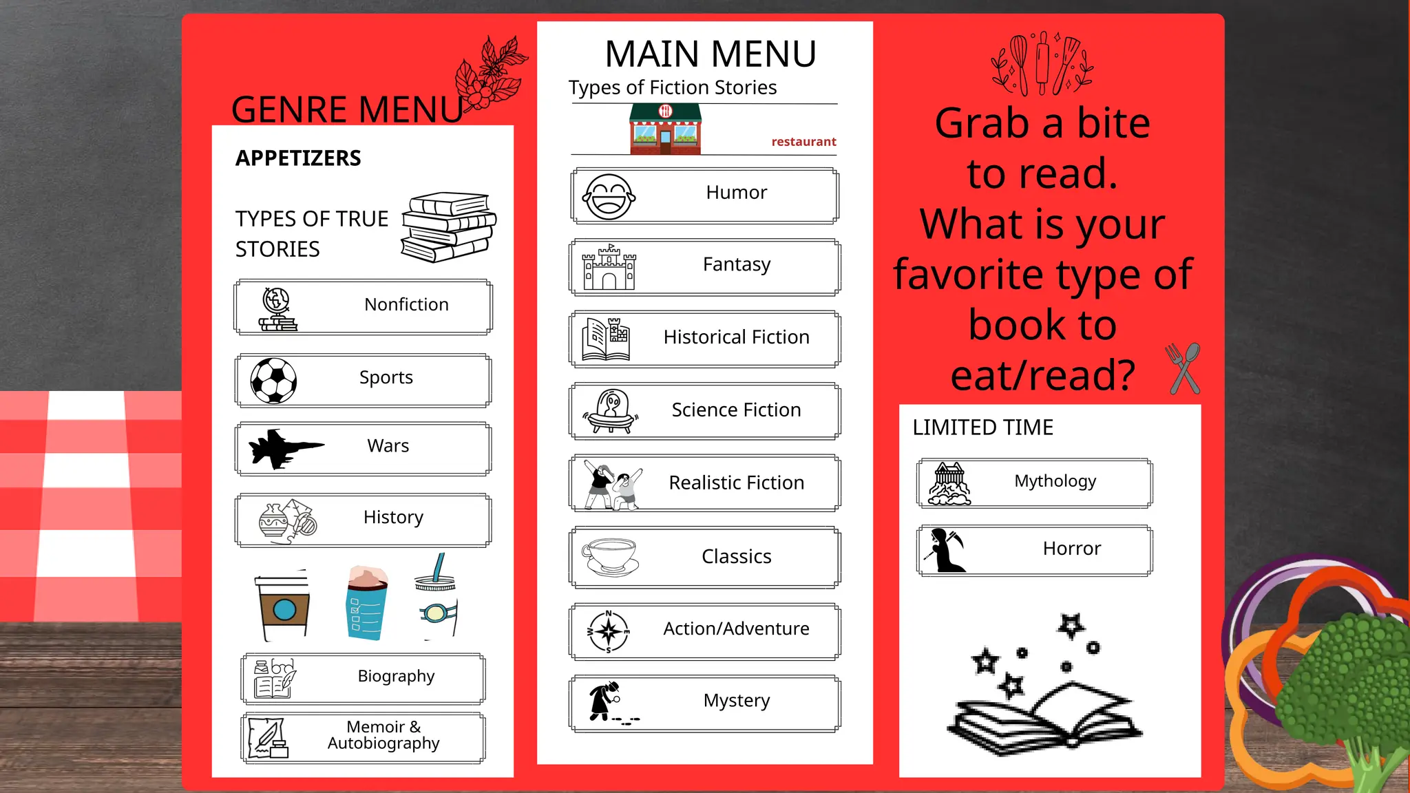 Book Tasting Slides-Genre for classrooms | PPTX | Books and Literature