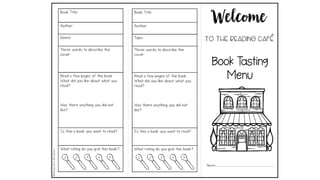 Book Tasting Slides-Genre for classrooms | PPTX
