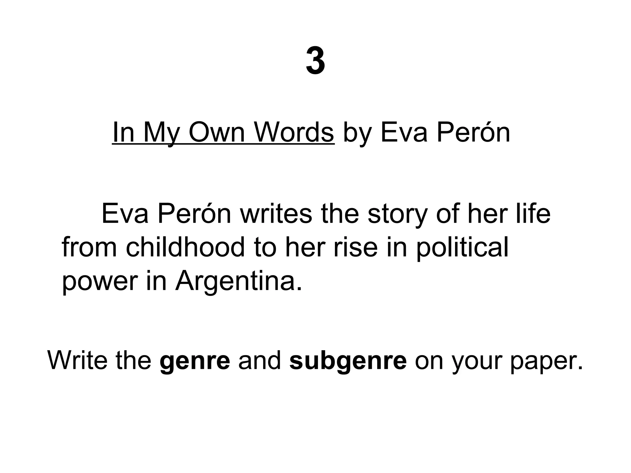 Types of Genres | PPT