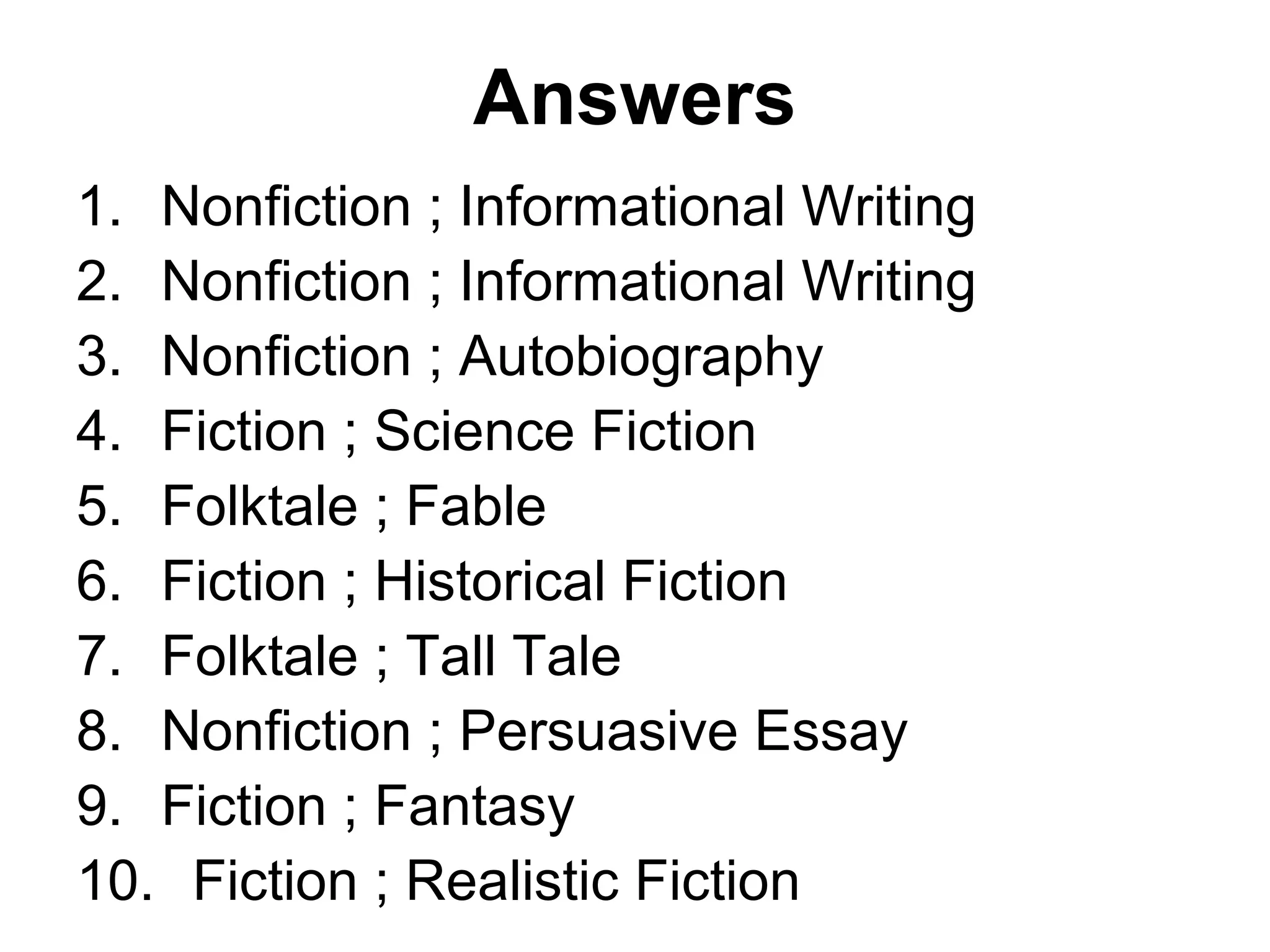 Types of Genres | PPT