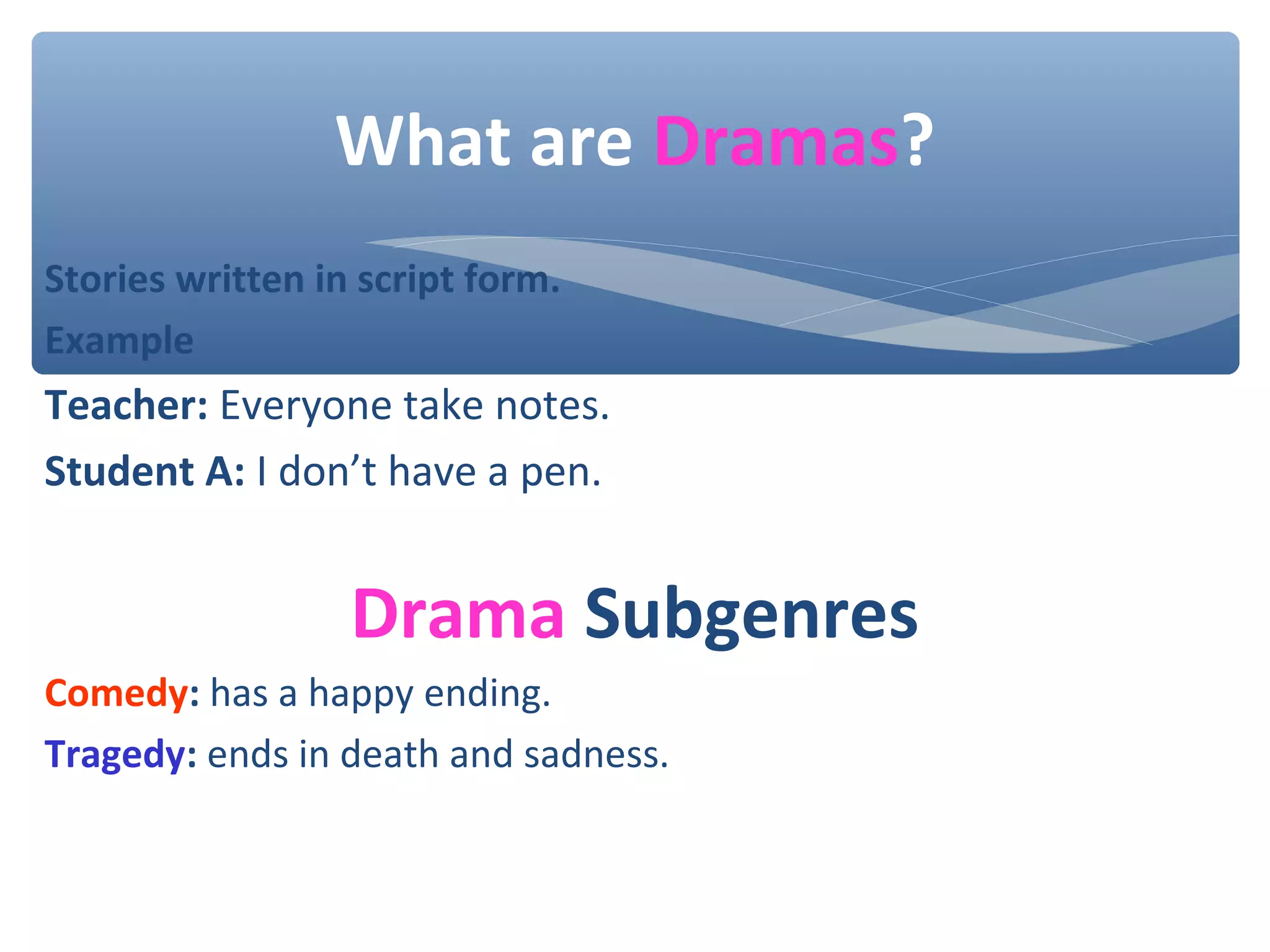 Genre and Subgenre | PPT