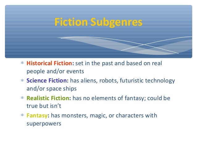 Genre and Subgenre