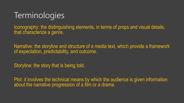 Genre in Media Studies | PPTX | Genres