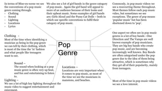 genre analysis pop | PPTX