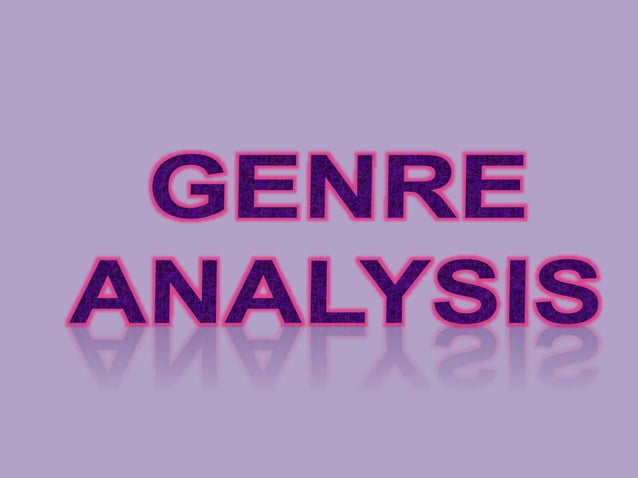 Genre analysis | PPT