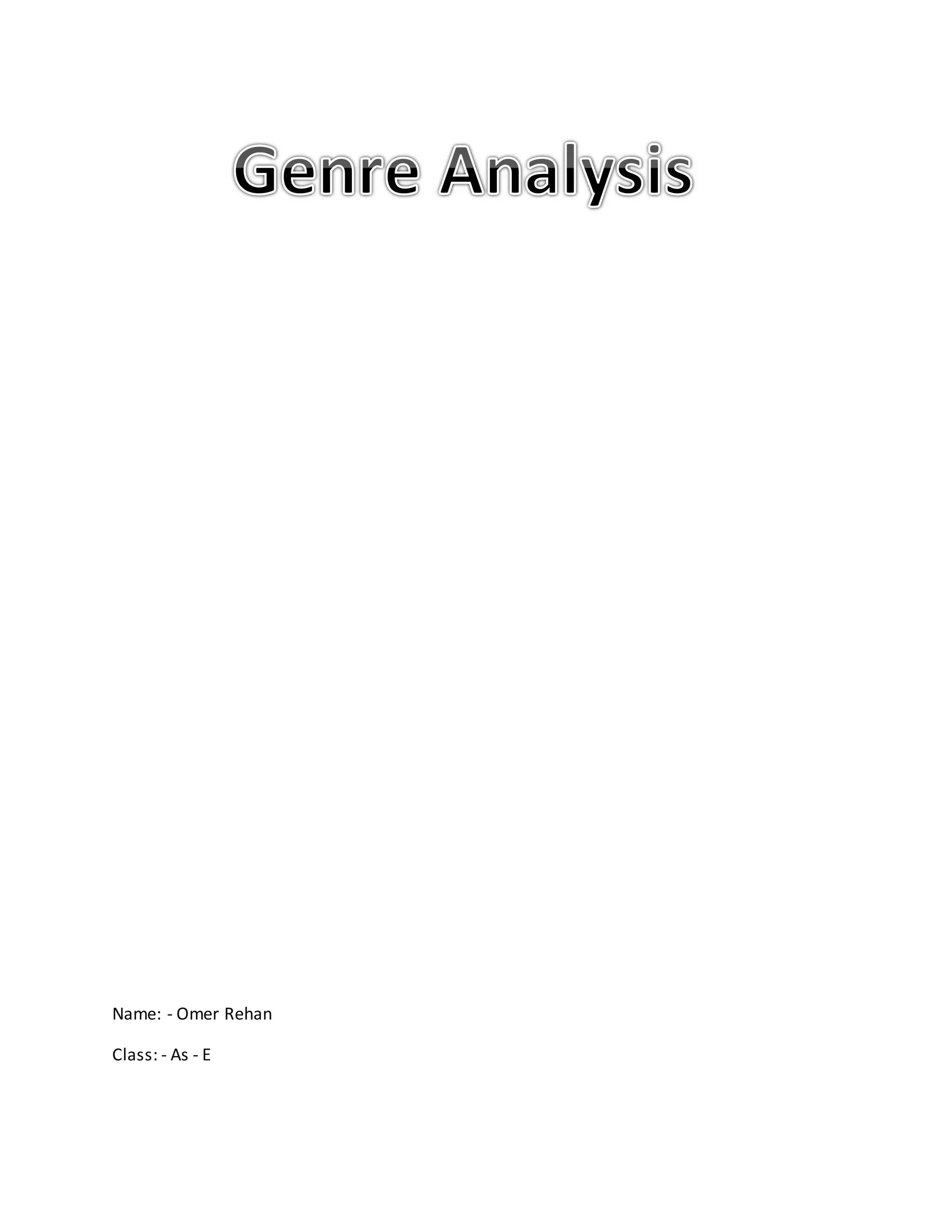 Genre analysis | DOCX