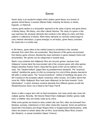 Genre analysis | DOCX