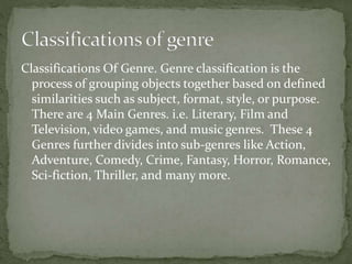 Genre analysis | PPTX | Horror | Genres