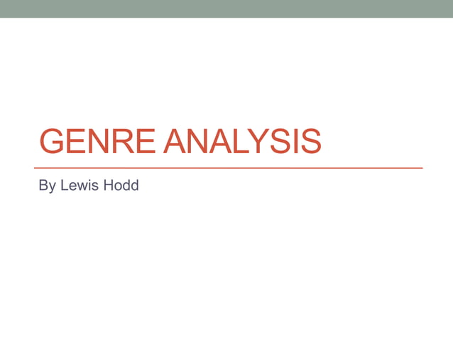 Genre analysis | PPT