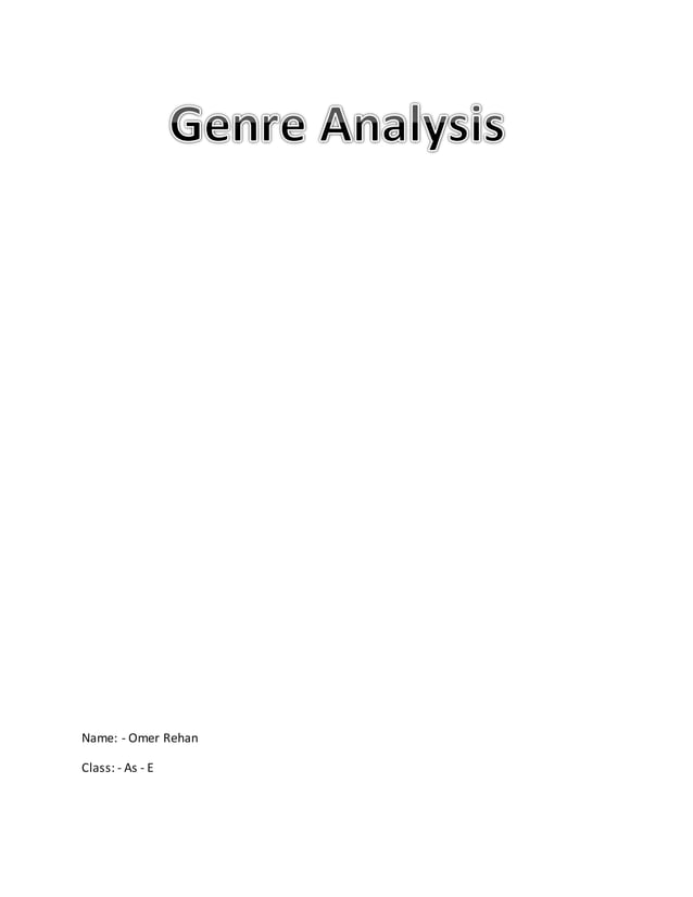 Genre analysis | DOCX
