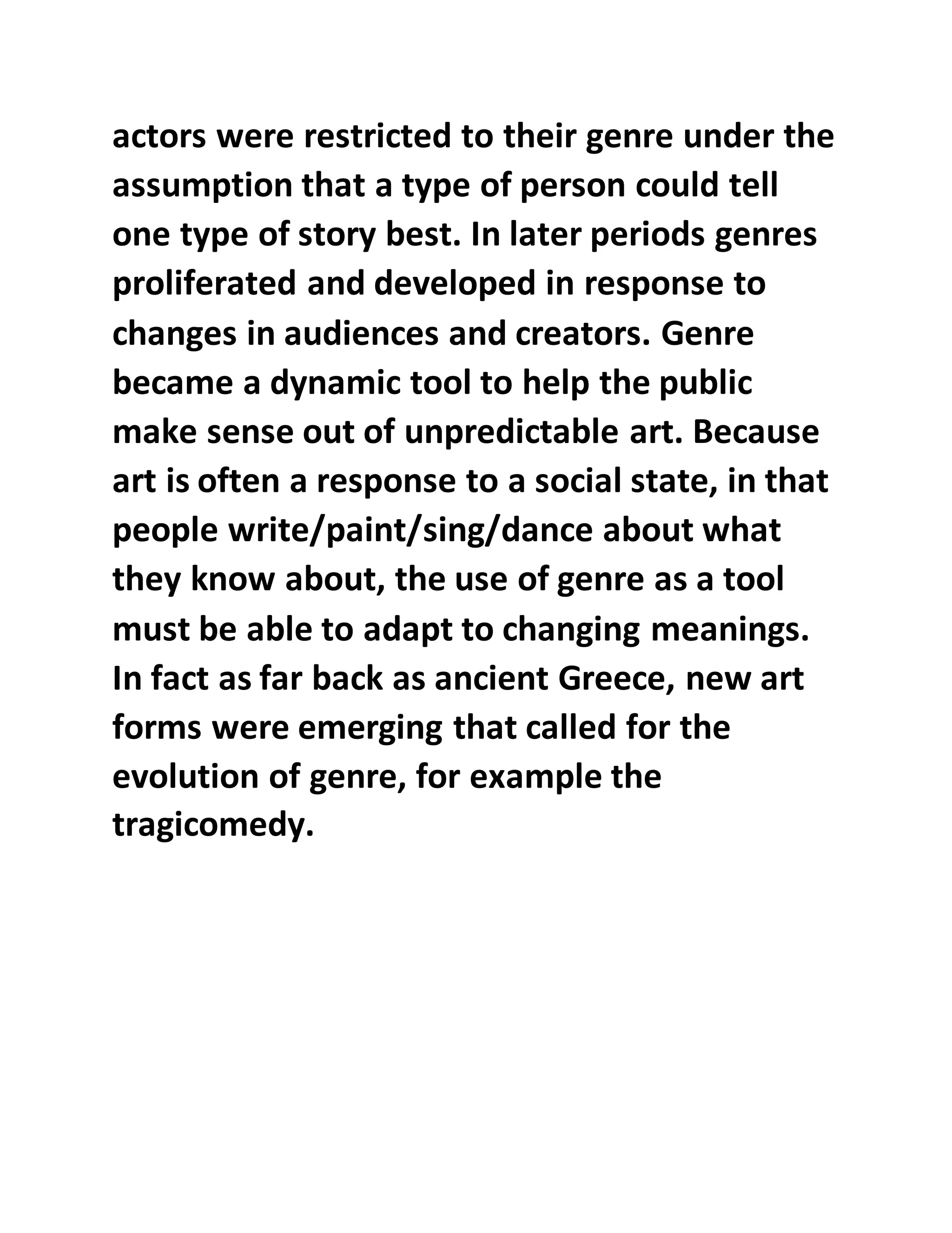 Genre analysis | DOCX