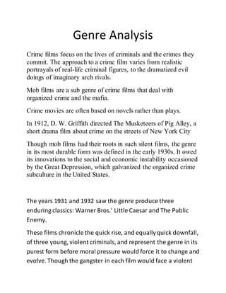 Genre analysis | DOCX