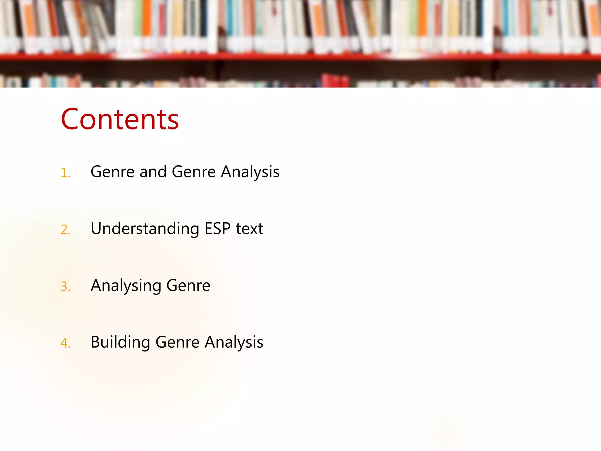 Genre analysis | PPTX