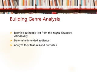 Genre analysis | PPTX