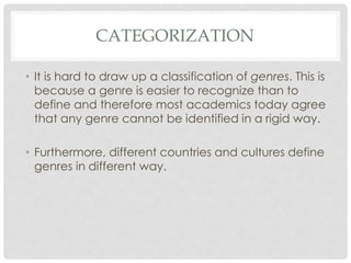 Genre analysis a2 | PPTX