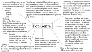 genre analysis pop | PPT