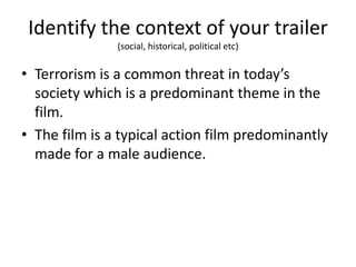 Genre analysis of film trailers | PPTX