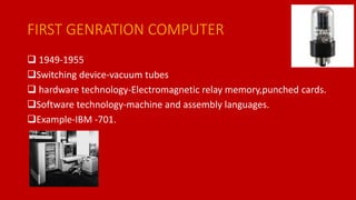 computer genrations | PPTX