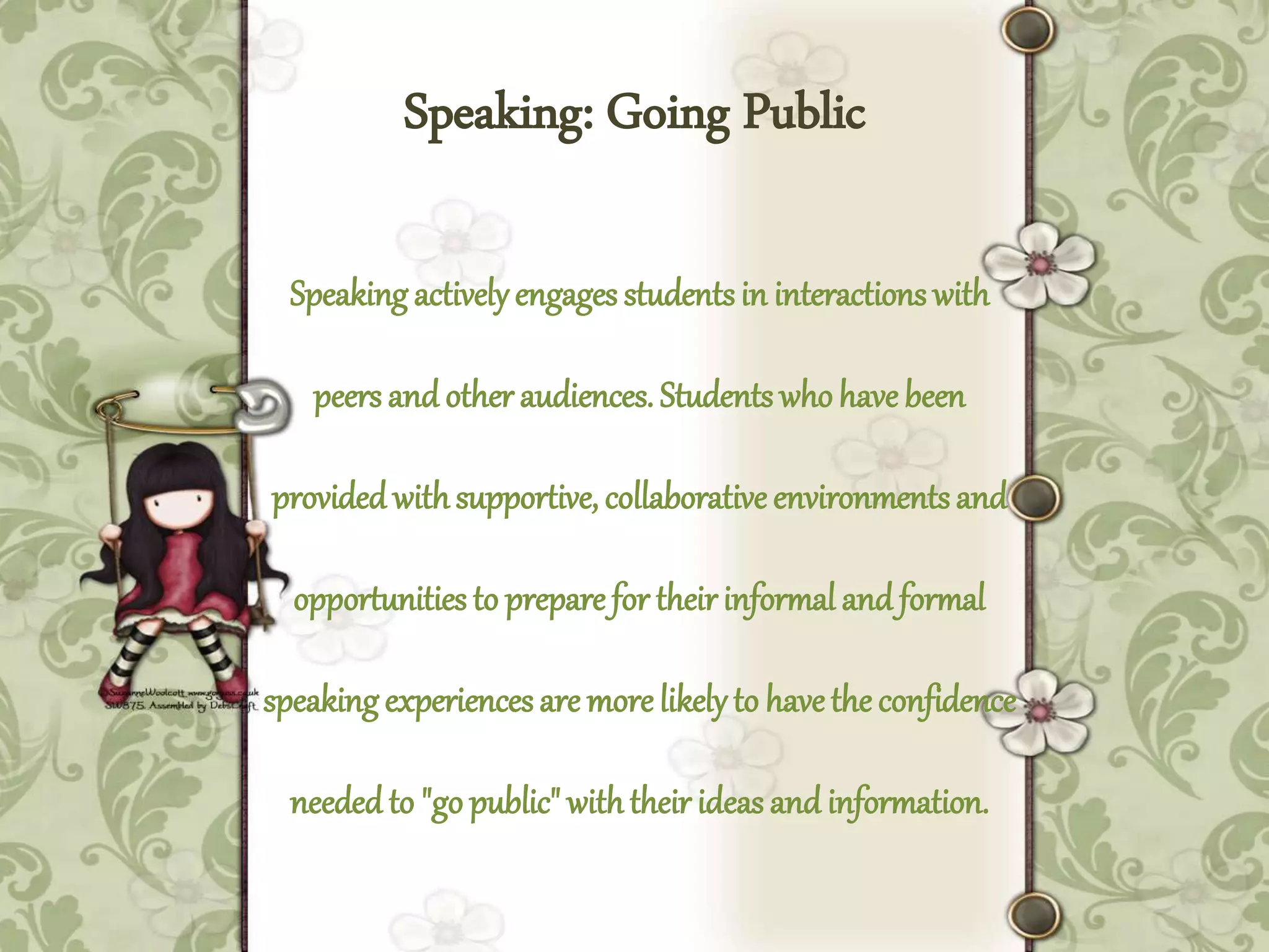 Genre based literacy for speaking | PPTX