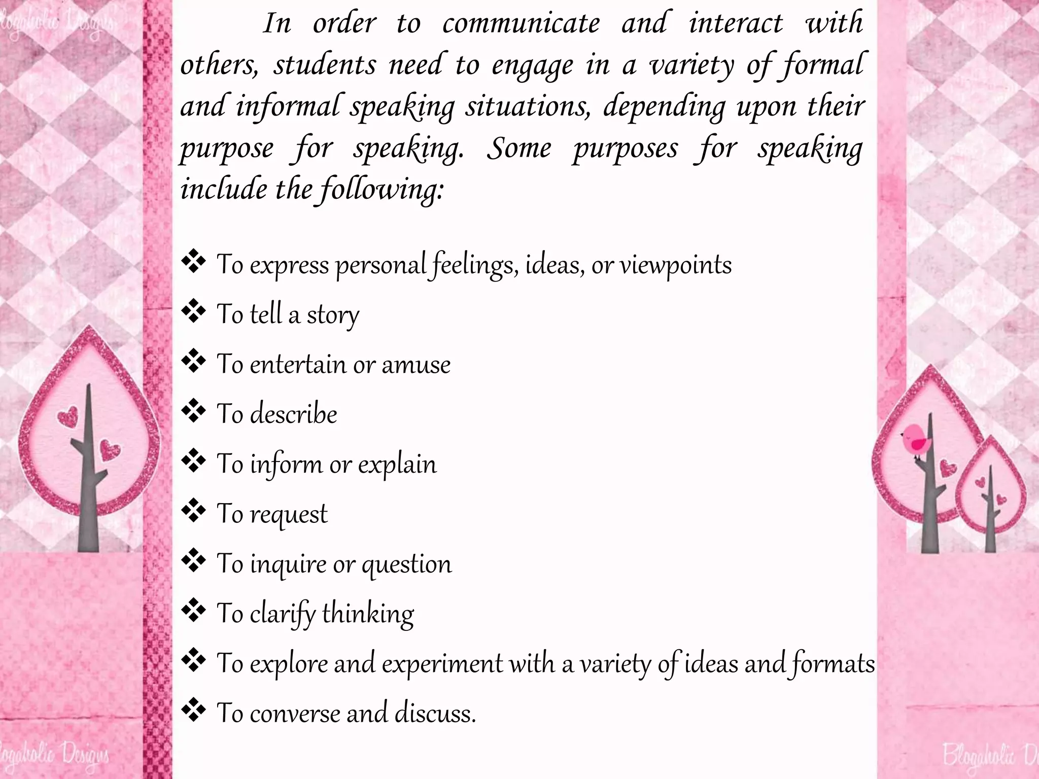 Genre based literacy for speaking | PPTX