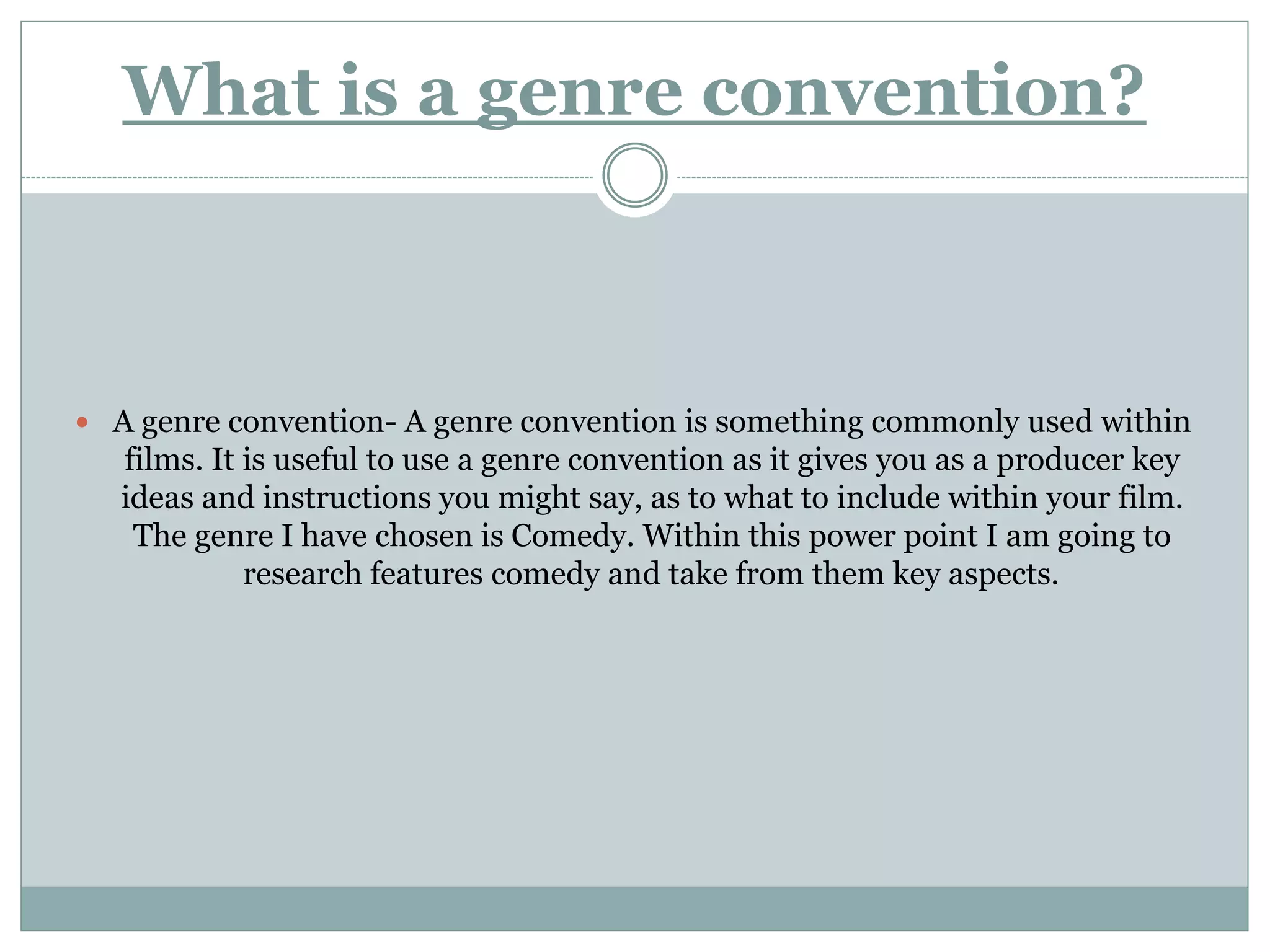 Genre convention | PPTX