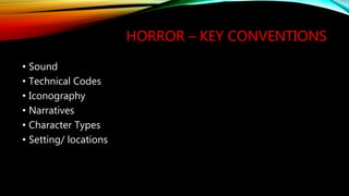 Genre conventions | PPTX