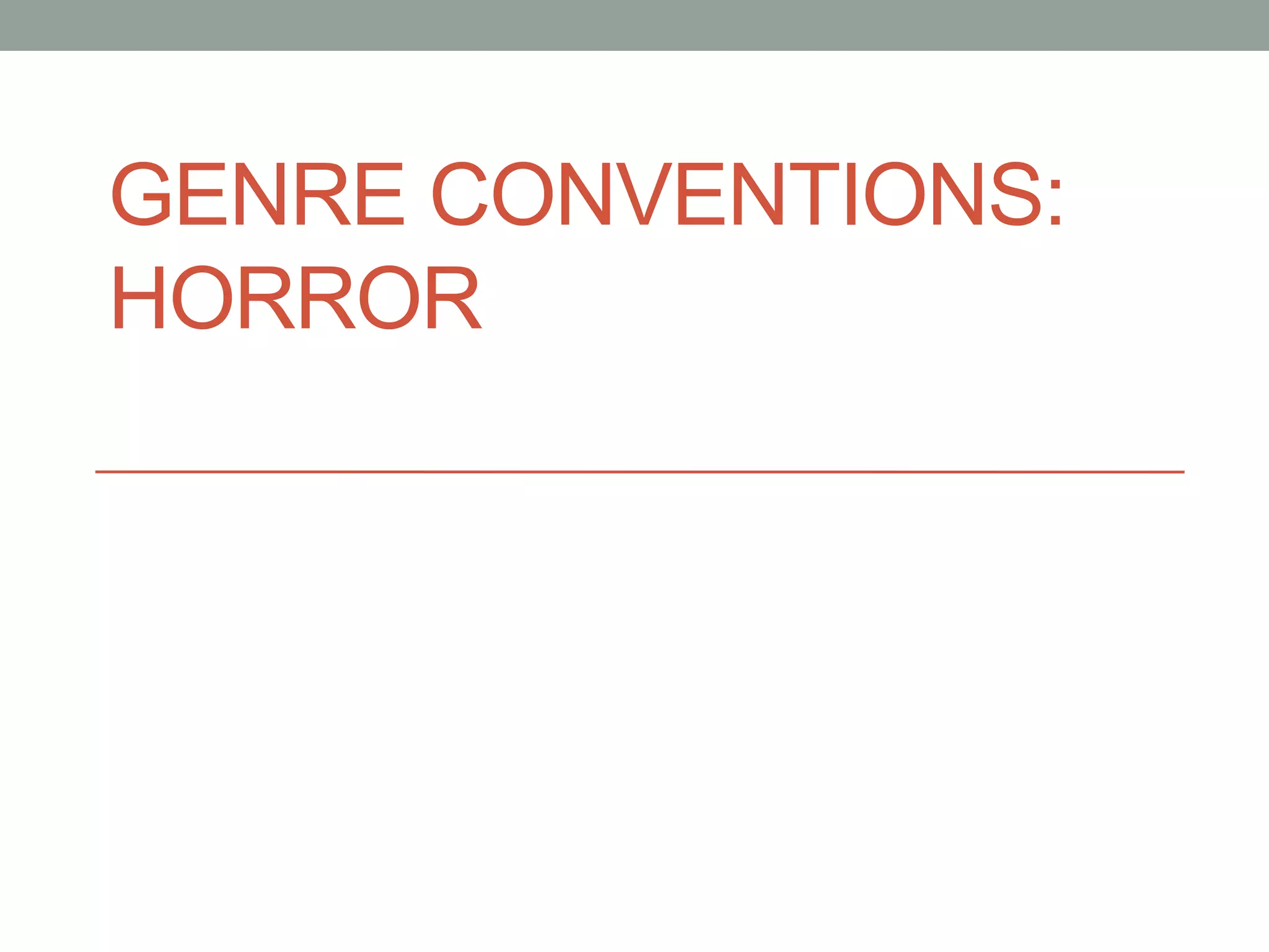 Genre conventions | PPT