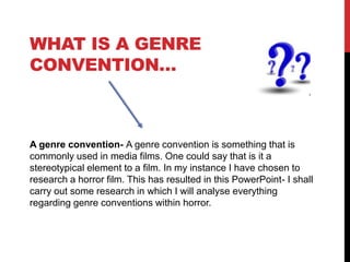 Genre conventions | PPT
