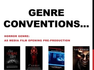 Genre conventions | PPT