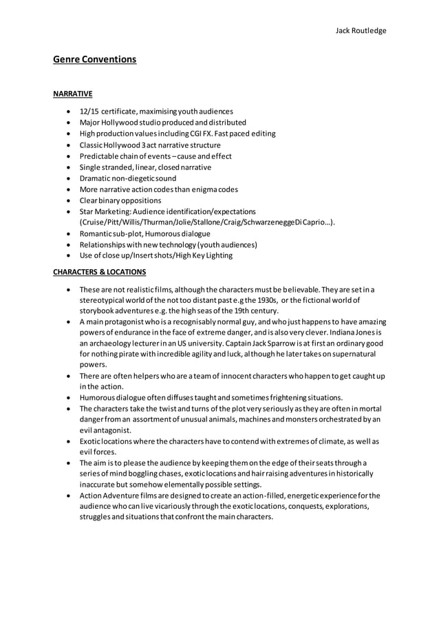 Genre conventions | PDF