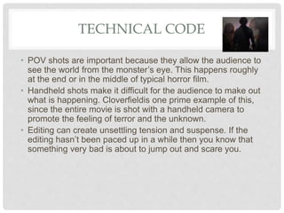 Genre conventions for horror | PPT